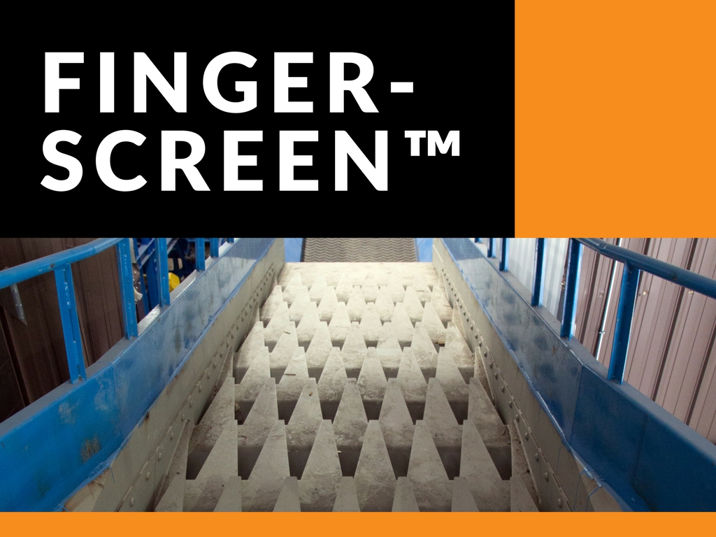 Screening Waste Material with a Finger Screen – C&D Screening