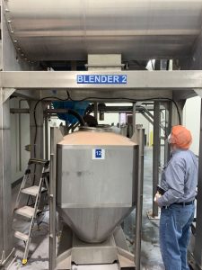 Refilling a Powder Sachet Packing Machine Using IBC Containers