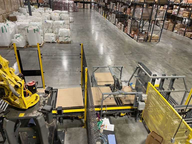 Automatic Pallet Dispenser with Slip Sheet Applicator | Tinsley Co.