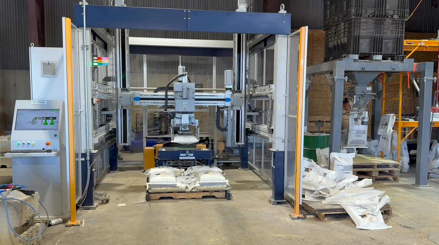 Low-Cost Automatic Bag Palletizer: SentryStack Palletizer